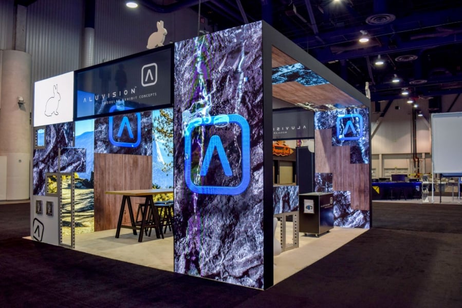 Trade Show Booth Design Ideas - LED Tiles Display and Panels